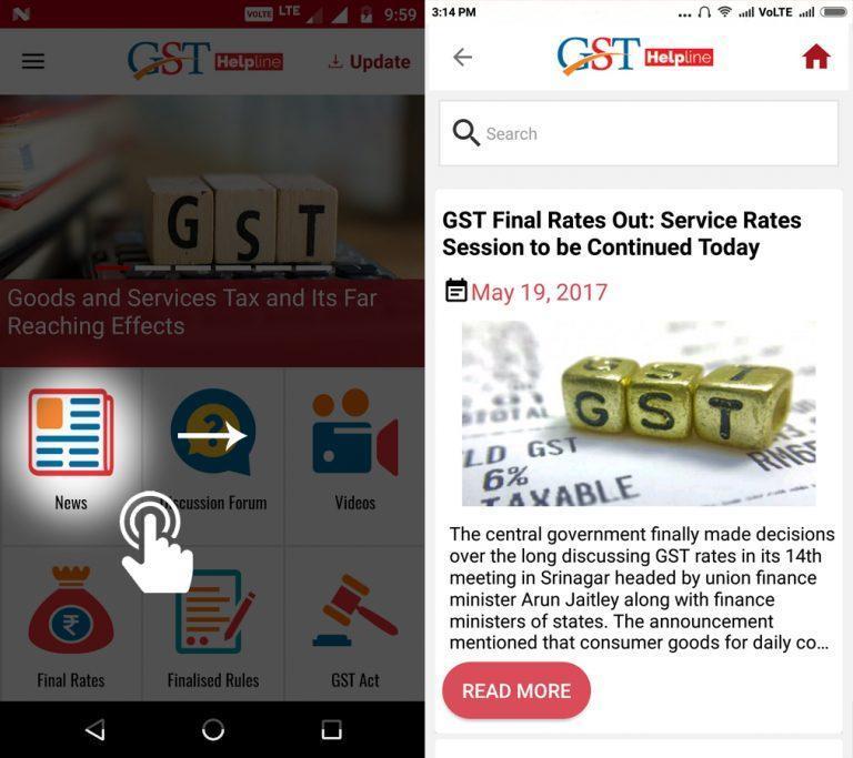 GST Mobile App Development Company - GST Helpline App